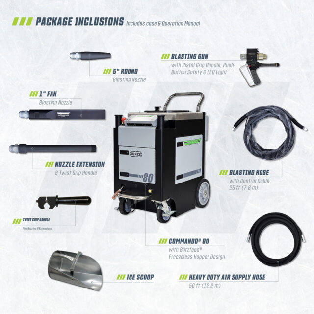 Commando 80 Dry Ice Blaster - Nu-Ice Dry Ice Blasting